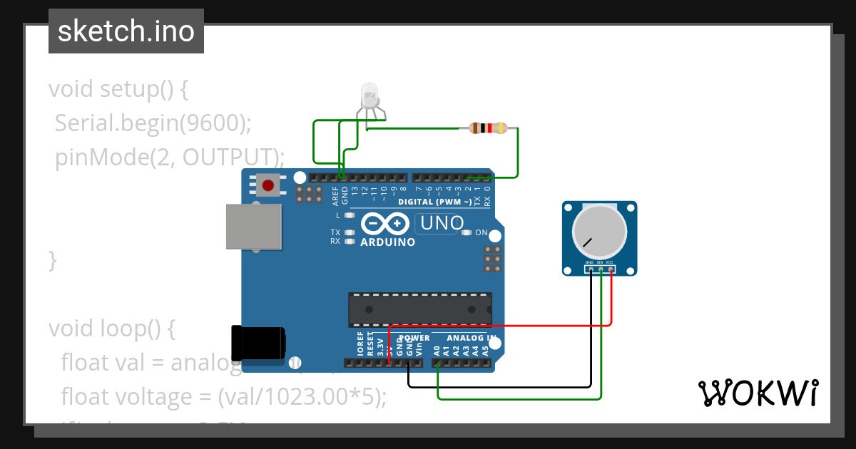 Simulasi 1 - Wokwi ESP32, STM32, Arduino Simulator