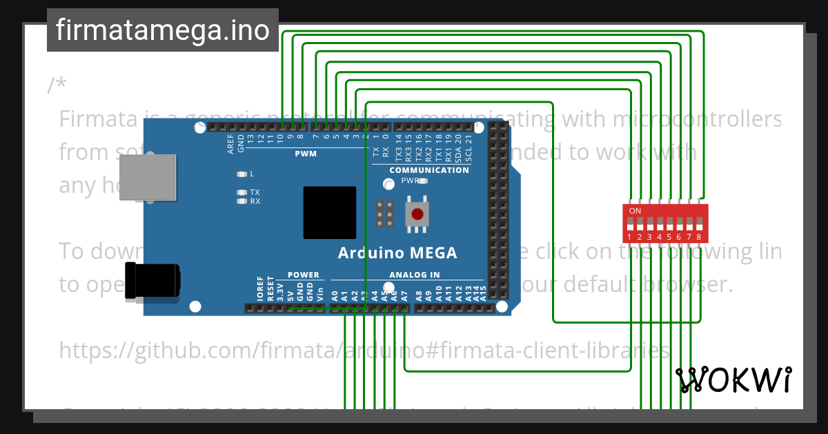 mega_firmata - Wokwi Arduino and ESP32 Simulator