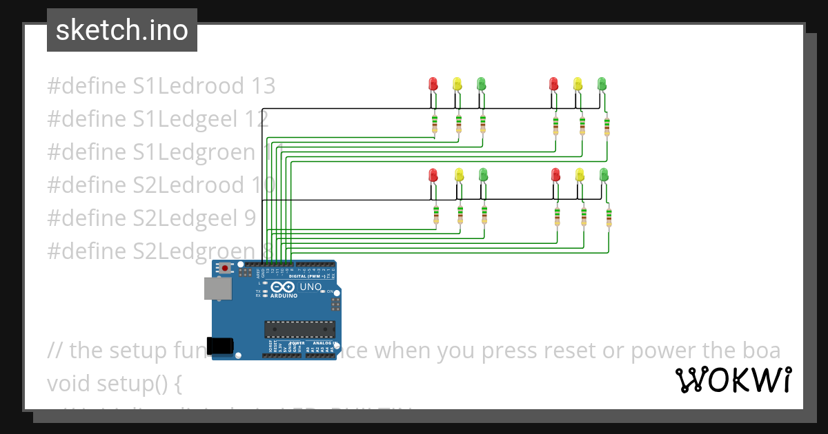 Traficlight Wokwi Esp32 Stm32 Arduino Simulator