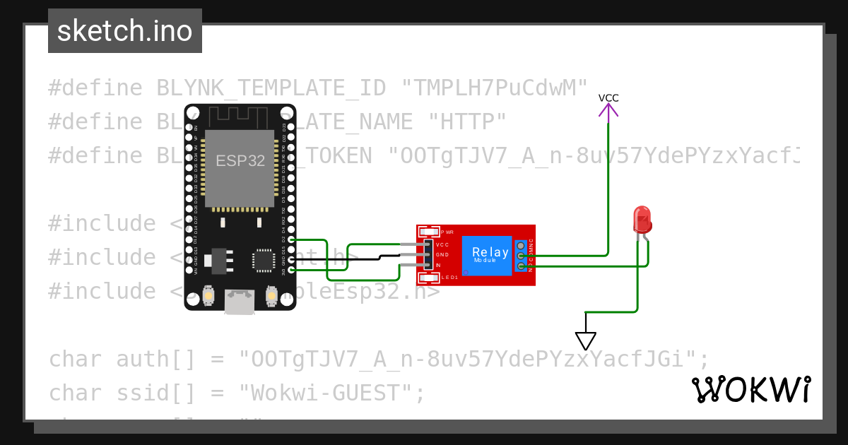 Dhtt Relay Wokwi Esp32 Stm32 Arduino Simulator