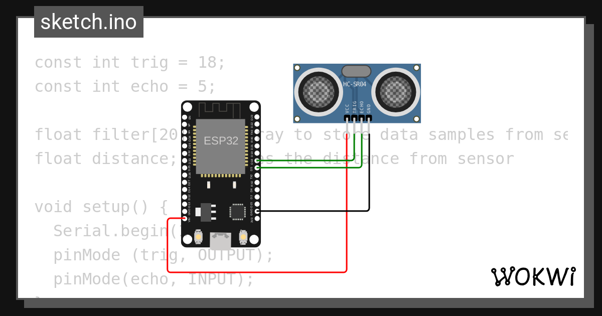 Ultrasonic Error1 Wokwi Esp32 Stm32 Arduino Simulator