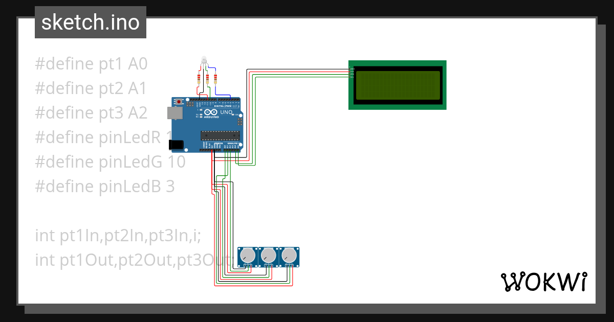 Rgb Led Rotativo Con Tacchette Wokwi Esp32 Stm32 Arduino Simulator 
