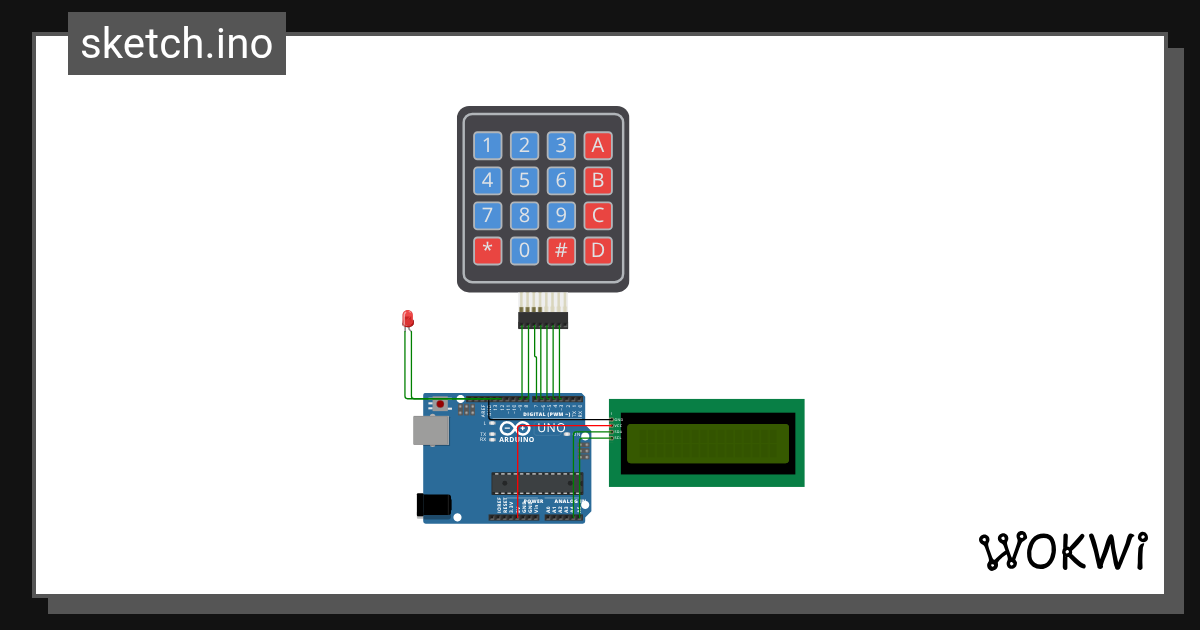 4x4 DISPòAY Copy - Wokwi ESP32, STM32, Arduino Simulator