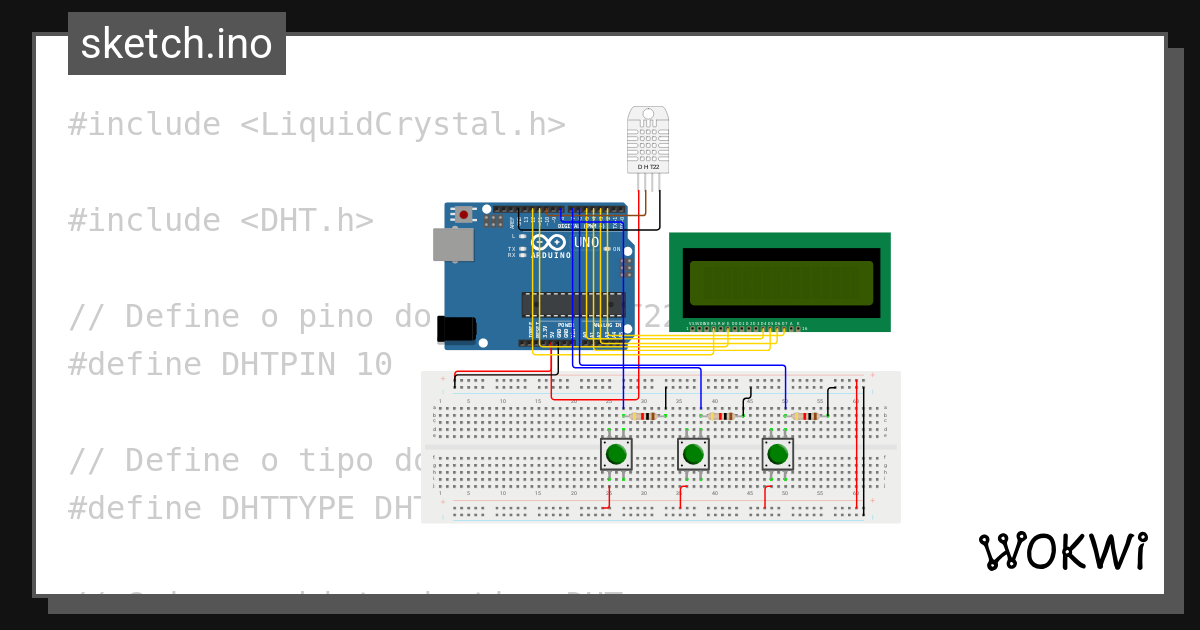 Sensor De Umidade E Temperatura Wokwi Esp32 Stm32 Arduino Simulator