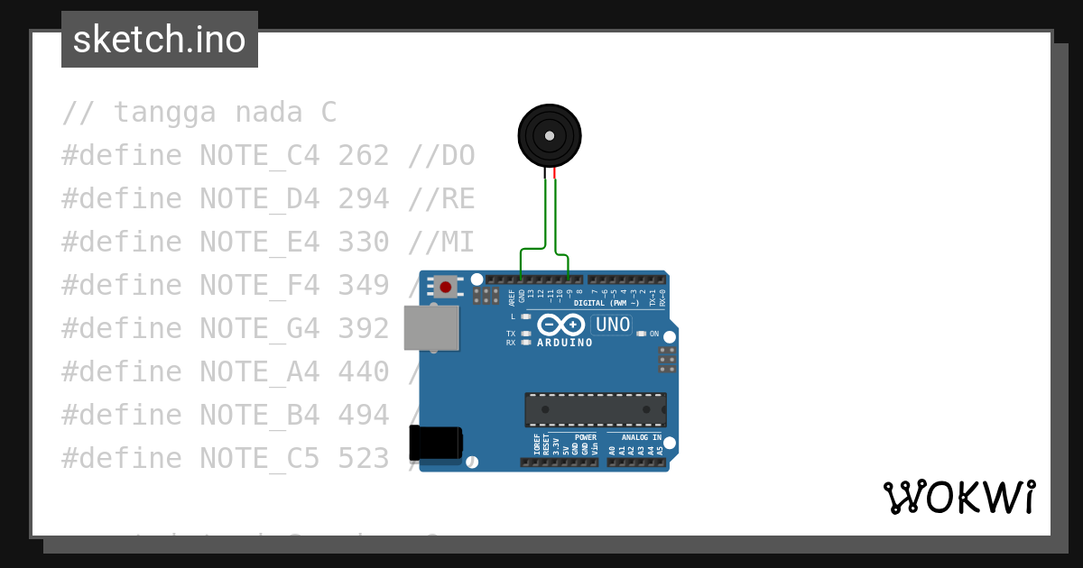 Nada Do Re Mi Wokwi Esp32 Stm32 Arduino Simulator