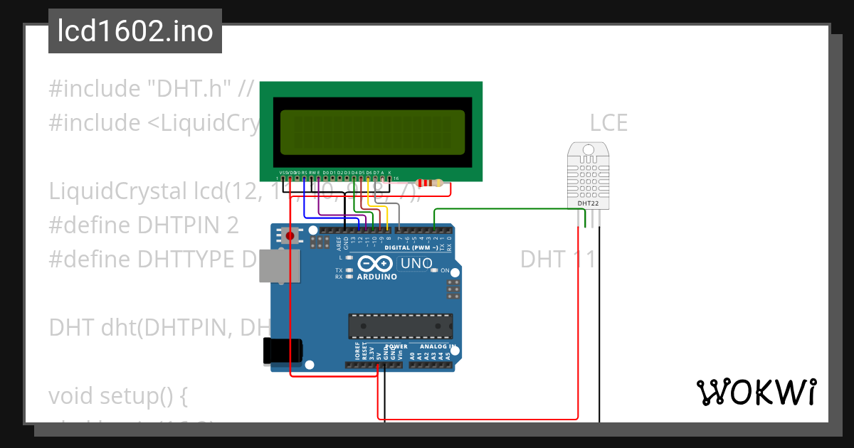 lcd1602.ino Copy - Wokwi ESP32, STM32, Arduino Simulator