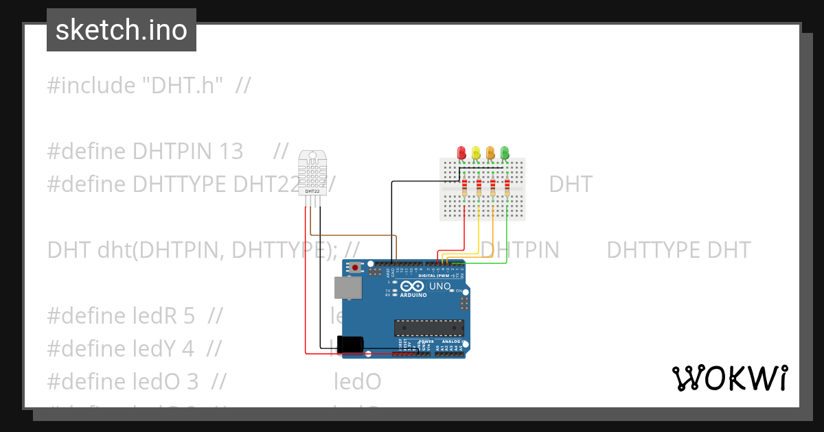 DHT.1 - Wokwi ESP32, STM32, Arduino Simulator
