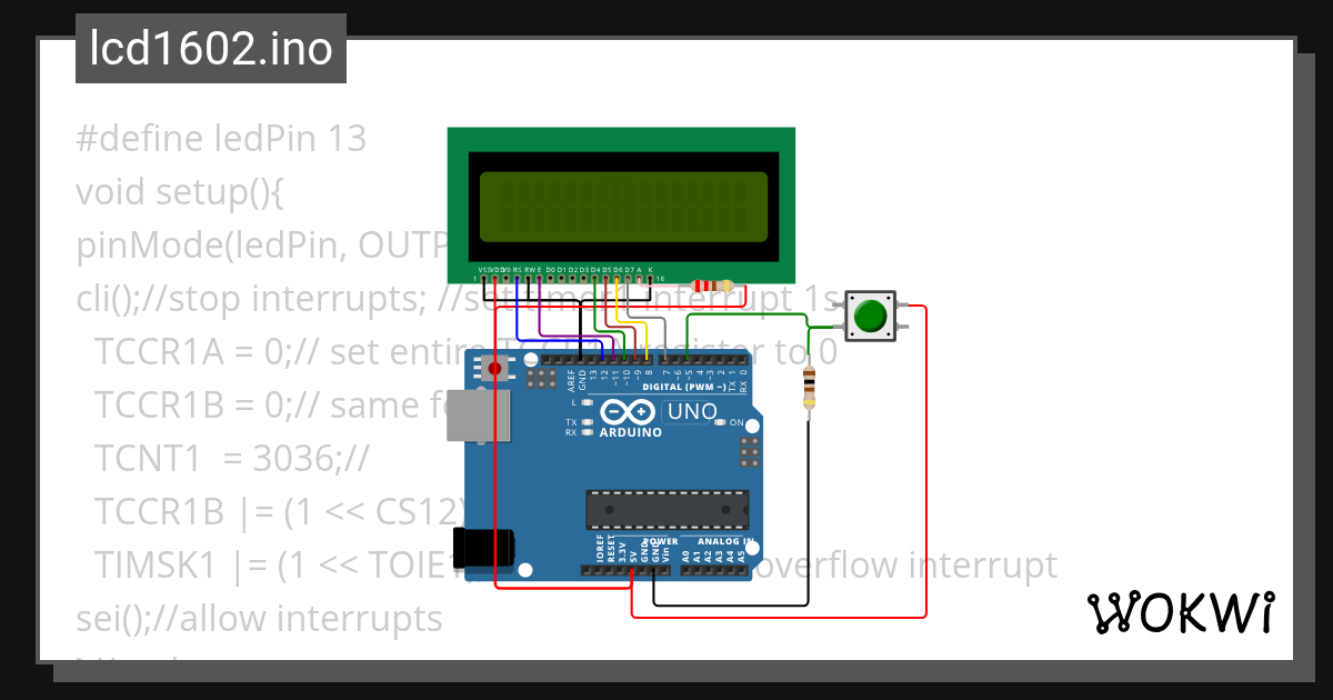 lcd1602.ino Copy - Wokwi ESP32, STM32, Arduino Simulator