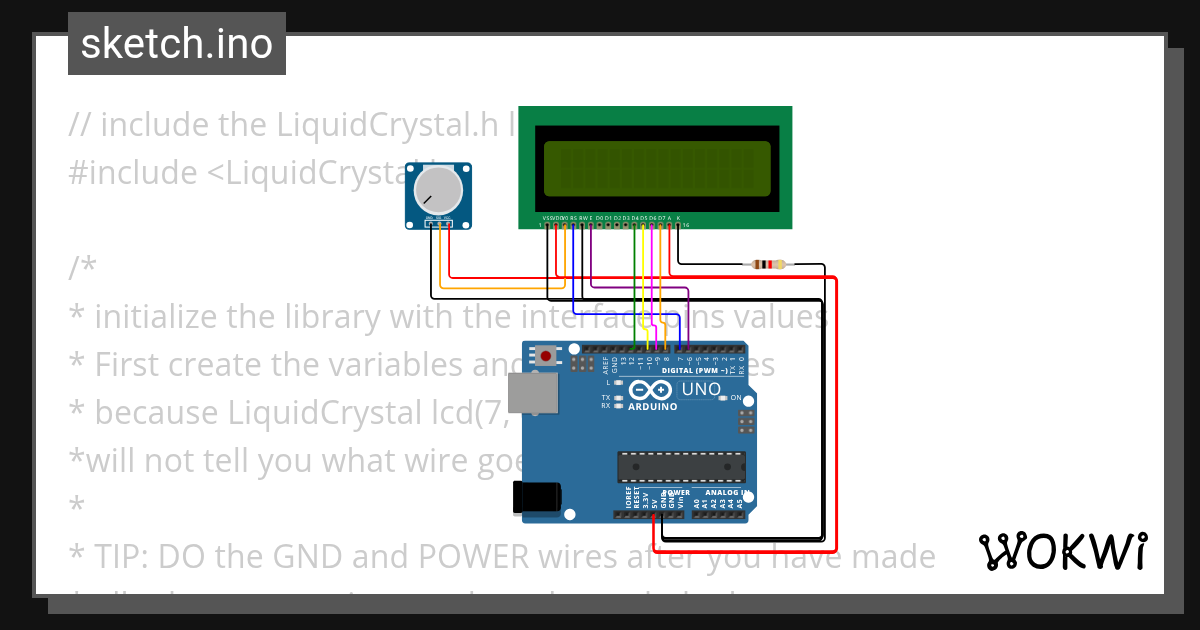 LCD - Wokwi ESP32, STM32, Arduino Simulator