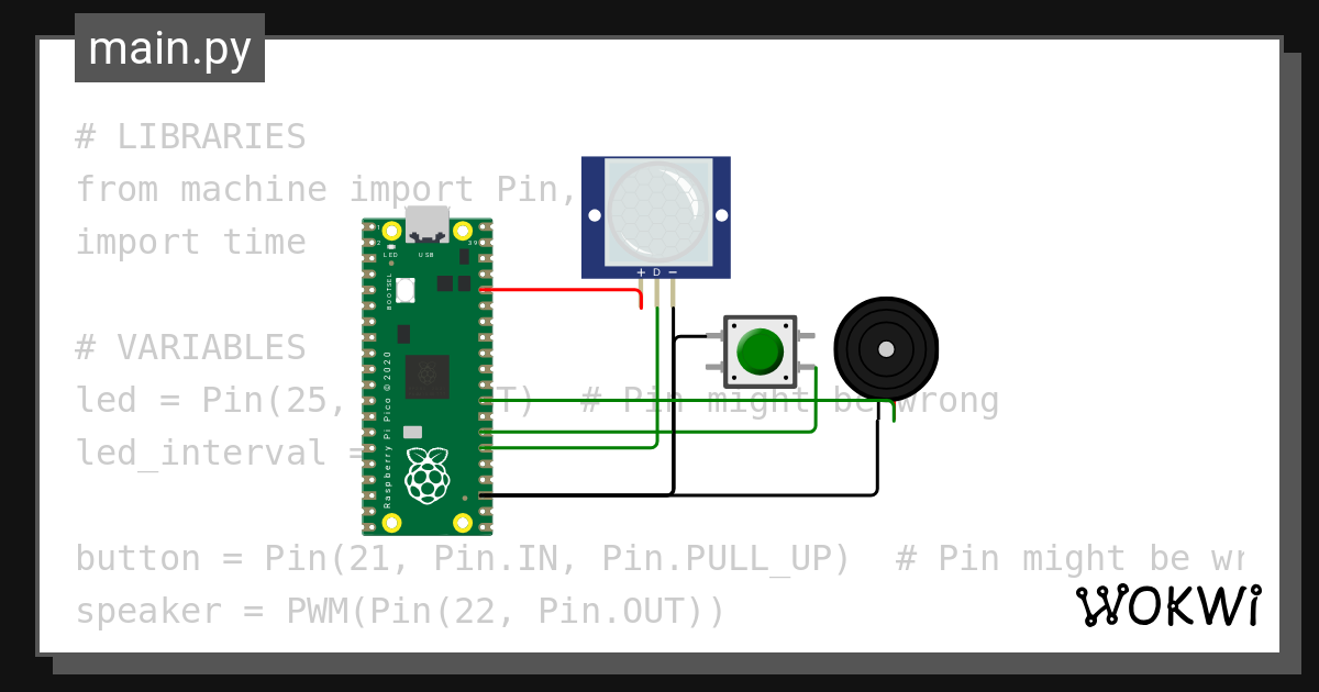 Alarmsystem Wokwi Esp32 Stm32 Arduino Simulator 9656