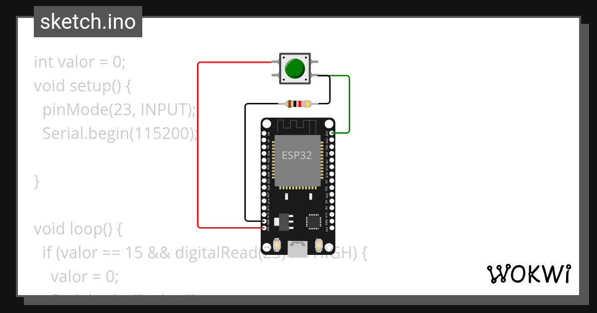 COMPUERTA IF - Wokwi ESP32, STM32, Arduino Simulator