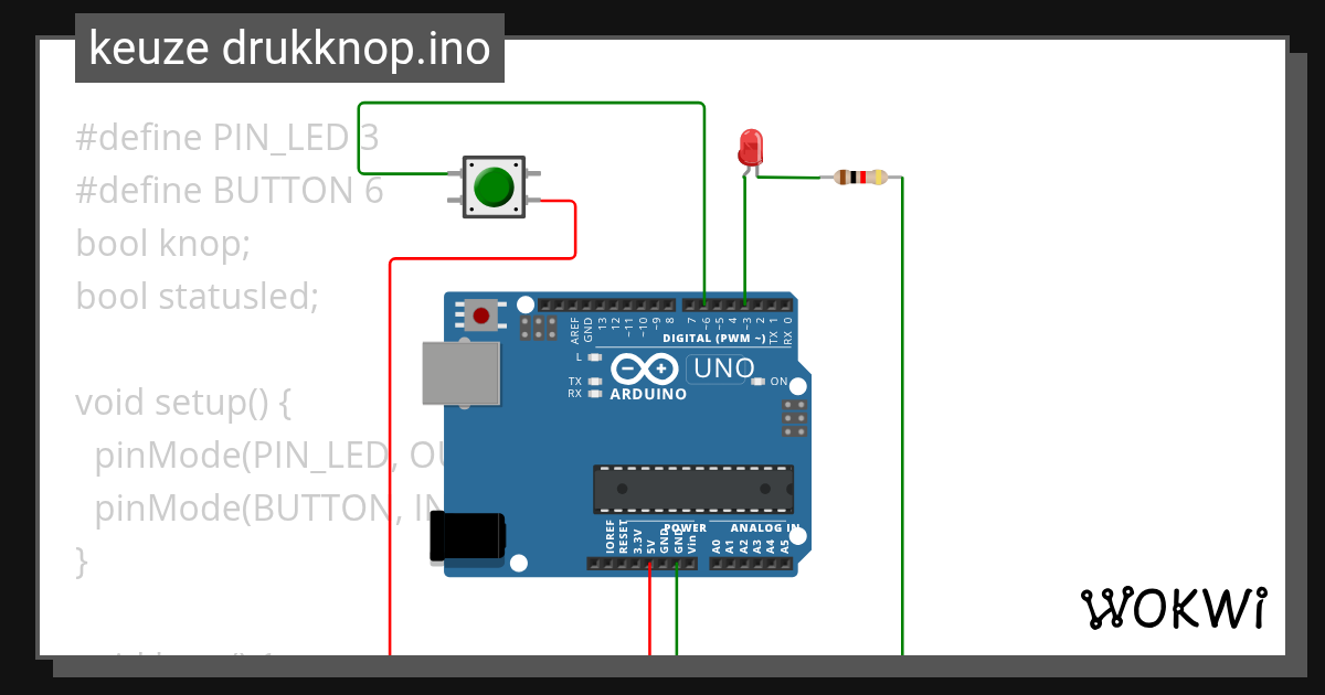keuze drukknop - Wokwi ESP32, STM32, Arduino Simulator keuze drukknop - Wokwi ESP32, STM32, Arduino Simulator