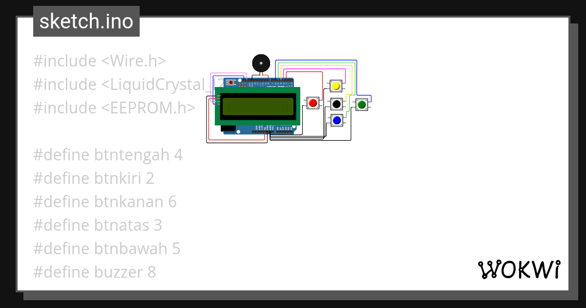 ape lu gasuka? - Wokwi ESP32, STM32, Arduino Simulator