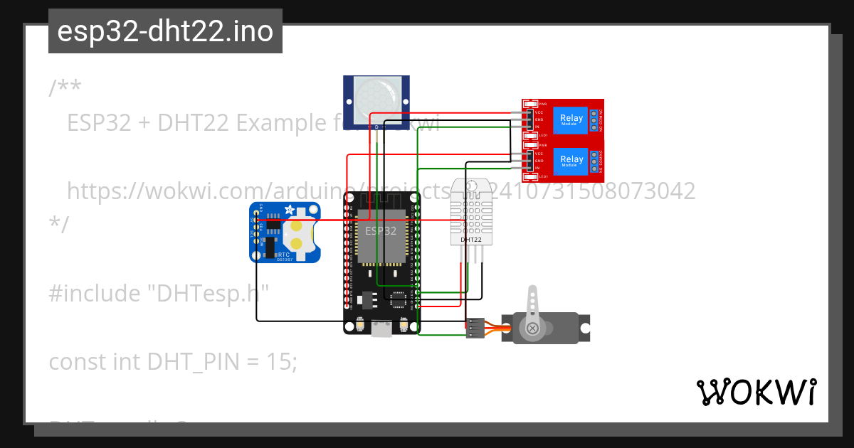 esp32-dht22.ino Copy - Wokwi ESP32, STM32, Arduino Simulator esp32-dht22.ino Copy - Wokwi ESP32, STM32, Arduino Simulator