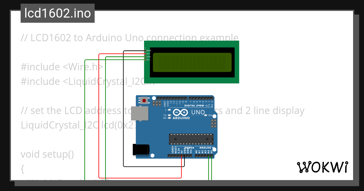 lcd1602.ino Copy - Wokwi ESP32, STM32, Arduino Simulator