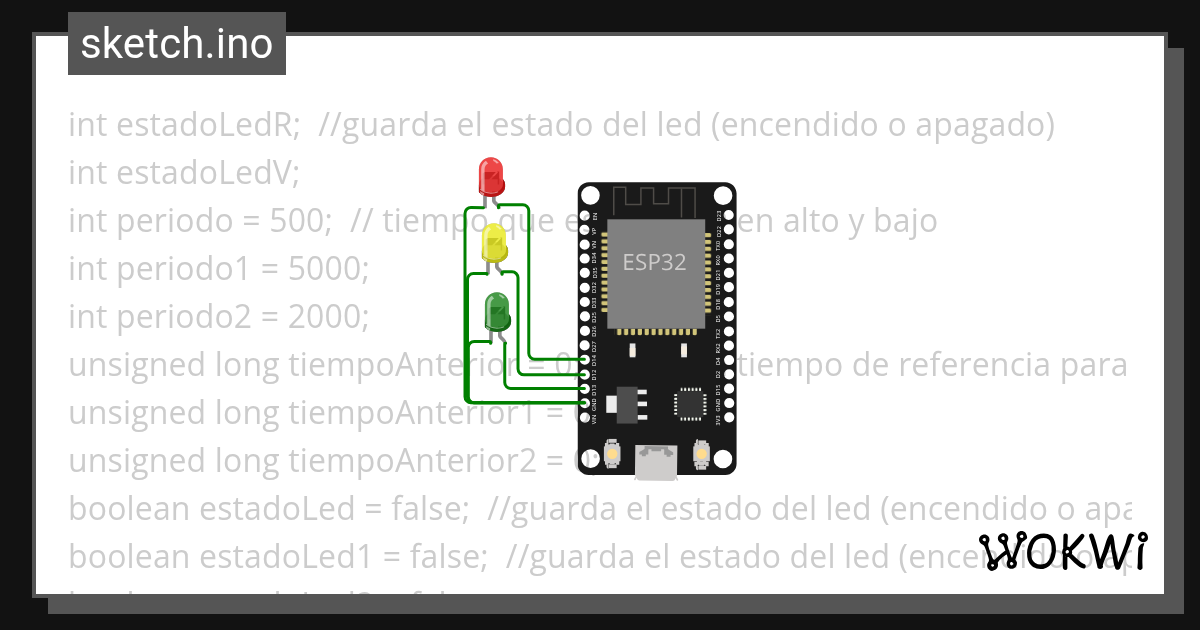 semaforo_mills - Wokwi ESP32, STM32, Arduino Simulator