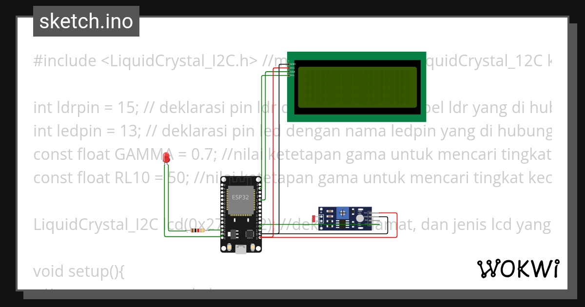 Denisa project ldr - Wokwi ESP32, STM32, Arduino Simulator