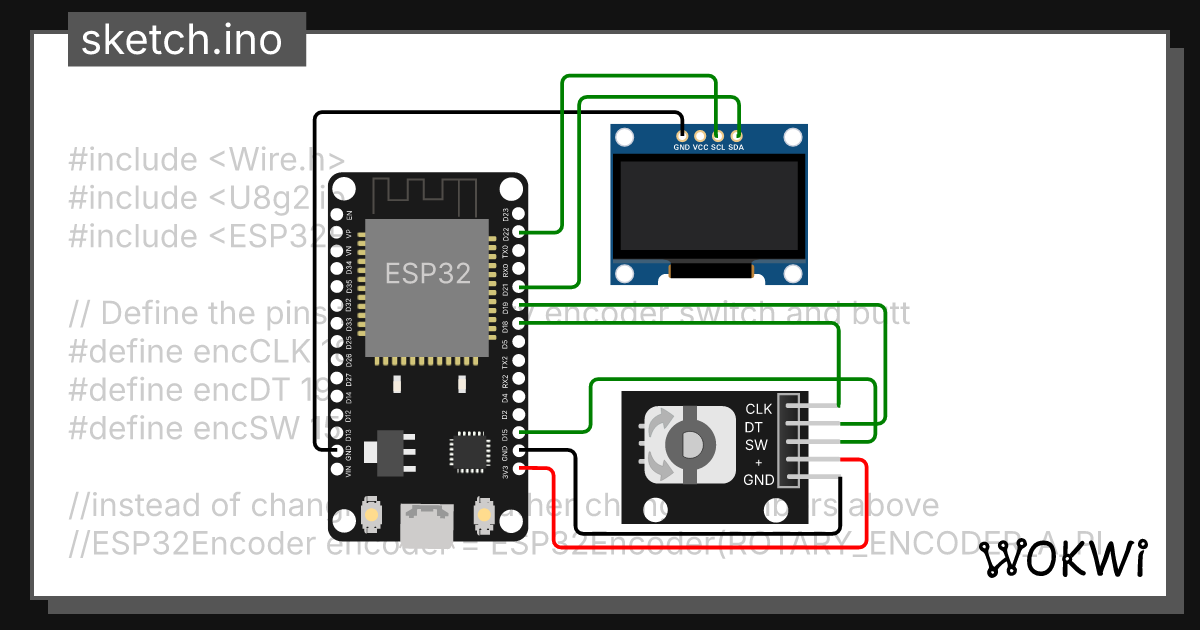 xxESP32-Rotor_and_Display - Wokwi ESP32, STM32, Arduino Simulator