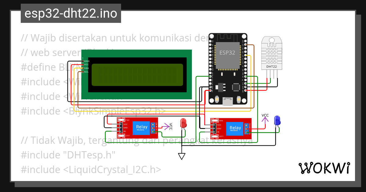 Sensor Suhu & Kelembaban Blynk Copy - Wokwi ESP32, STM32, Arduino Simulator