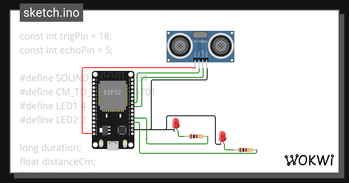 ทดสอบอันที่ 1 Wokwi Esp32 Stm32 Arduino Simulator 2393