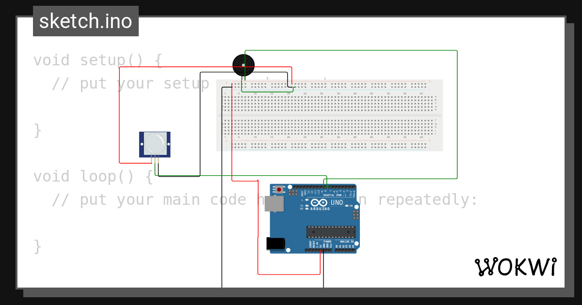 Thief Detector Wokwi Esp32 Stm32 Arduino Simulator 5618