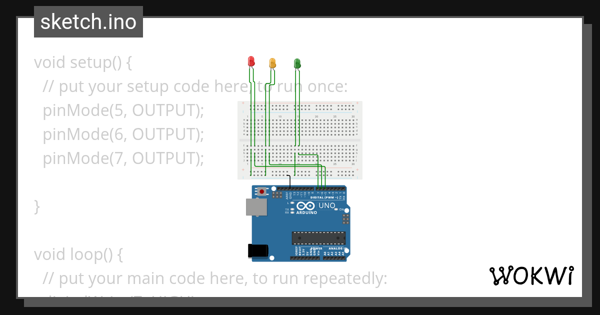 Traffic Lights Wokwi Esp32 Stm32 Arduino Simulator 9516