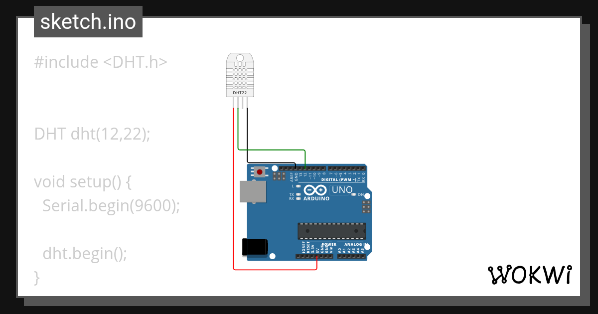 arduino dht - Wokwi ESP32, STM32, Arduino Simulator