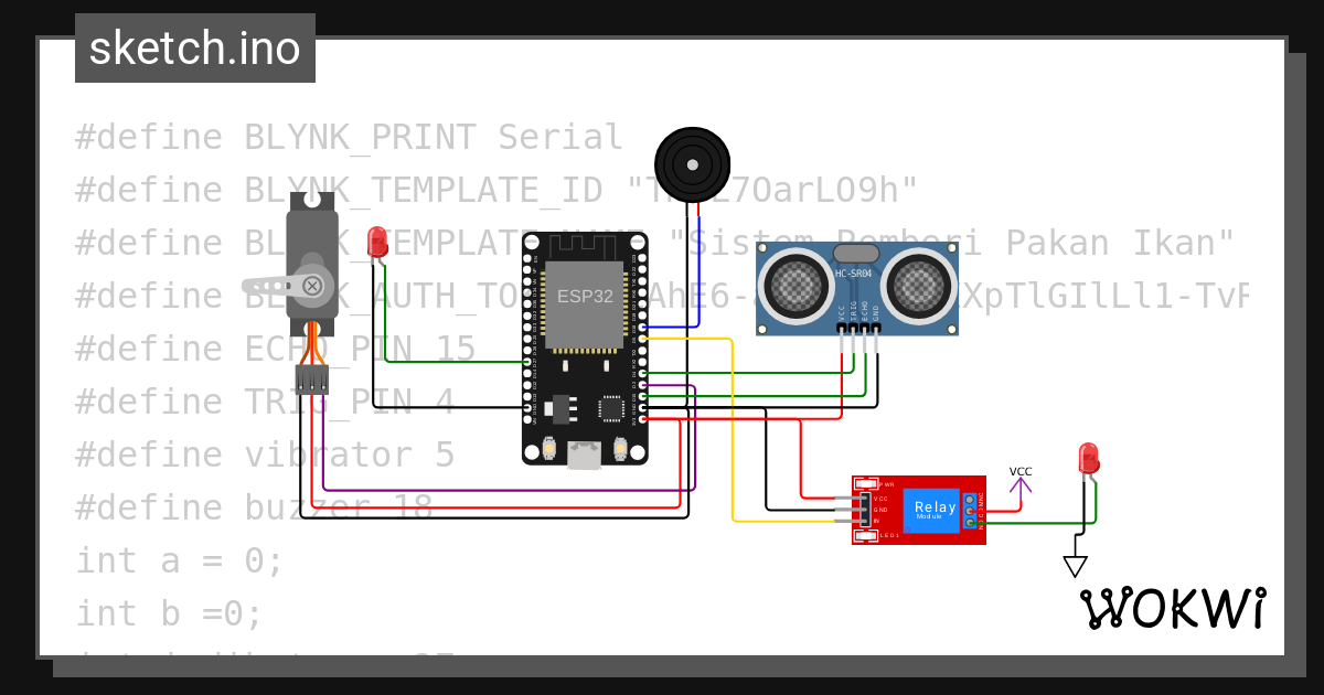 Use Case Pemberian Pakan Ikan Wokwi Esp32 Stm32 Arduino Simulator