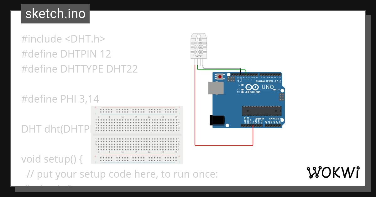 DHT - Wokwi ESP32, STM32, Arduino Simulator