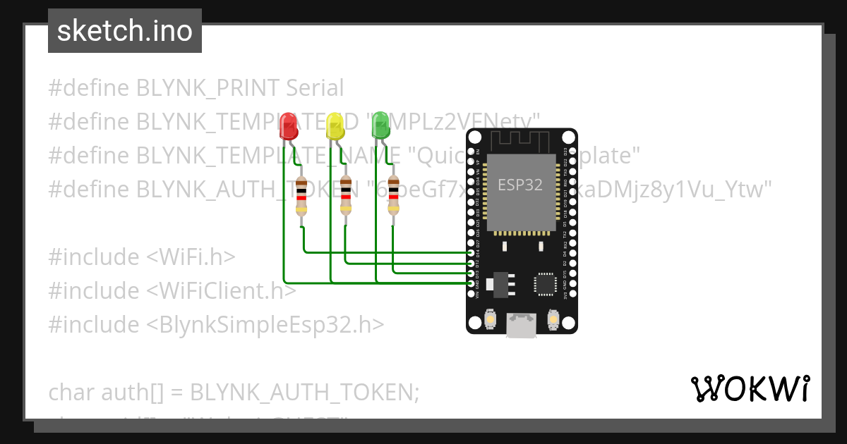 Tugas 1 - Wokwi ESP32, STM32, Arduino Simulator