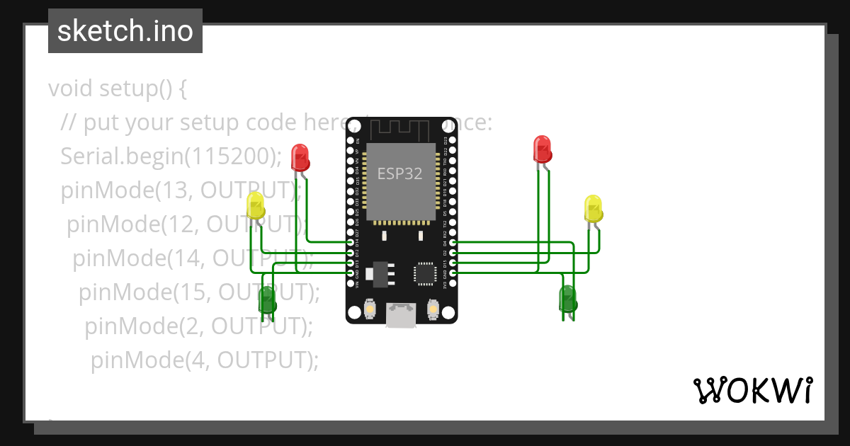 Traffic Raj Wokwi Esp32 Stm32 Arduino Simulator 2198
