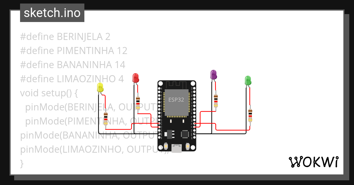 Aranha Bionica - Wokwi ESP32, STM32, Arduino Simulator
