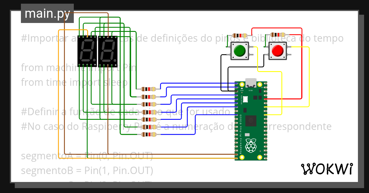 Contador com Raspi Copy - Wokwi ESP32, STM32, Arduino Simulator