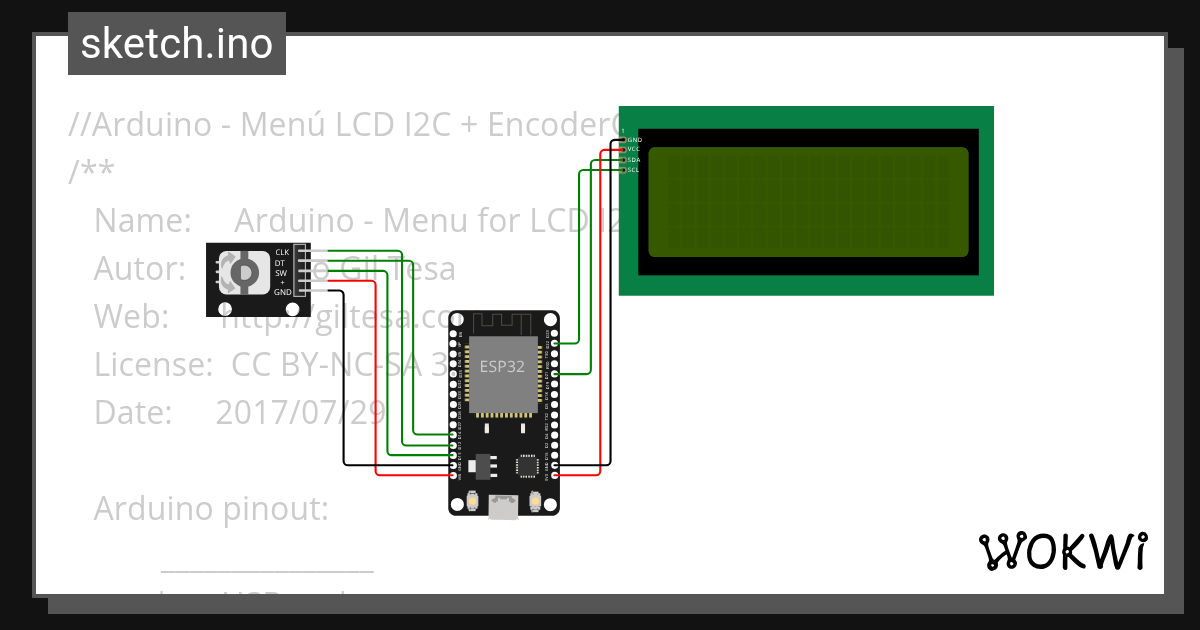 Enco_Displ_I2C-Funciona Copy - Wokwi ESP32, STM32, Arduino Simulator