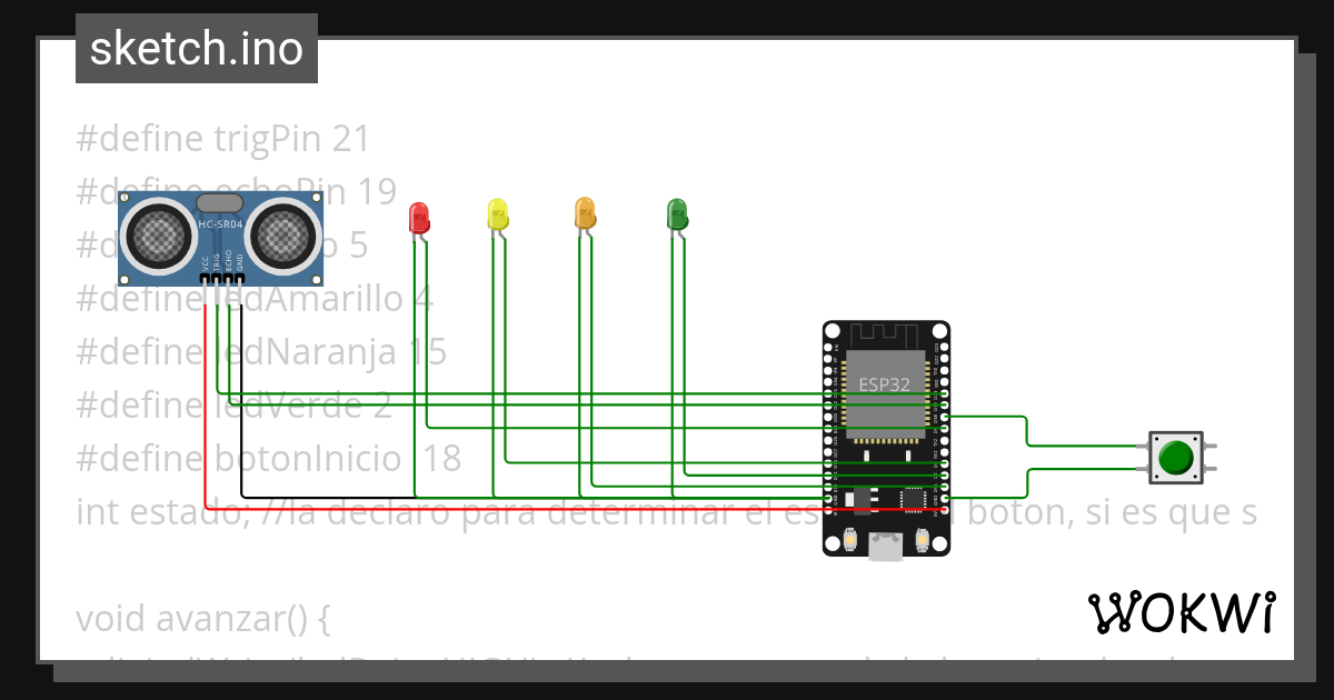 Trabajo Seminario de Robotica - Wokwi ESP32, STM32, Arduino Simulator