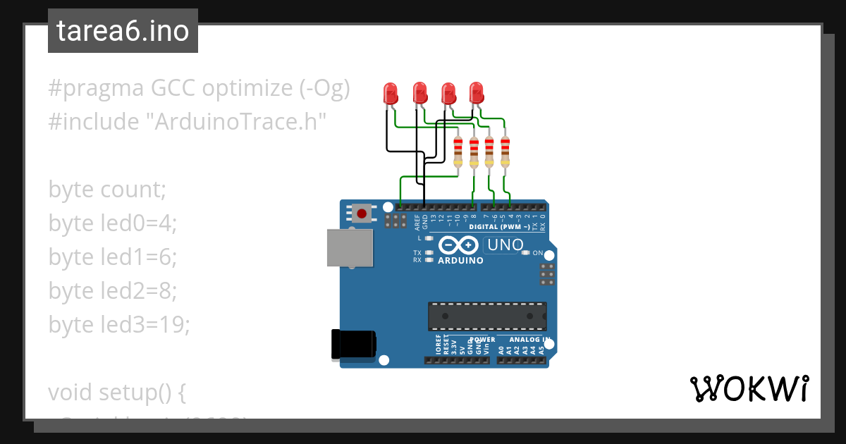 4bitcountercpp Wokwi Esp32 Stm32 Arduino Simulator 