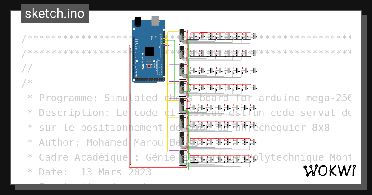 Physical Chess Board Simulation Wokwi Esp32 Stm32 Arduino Simulator
