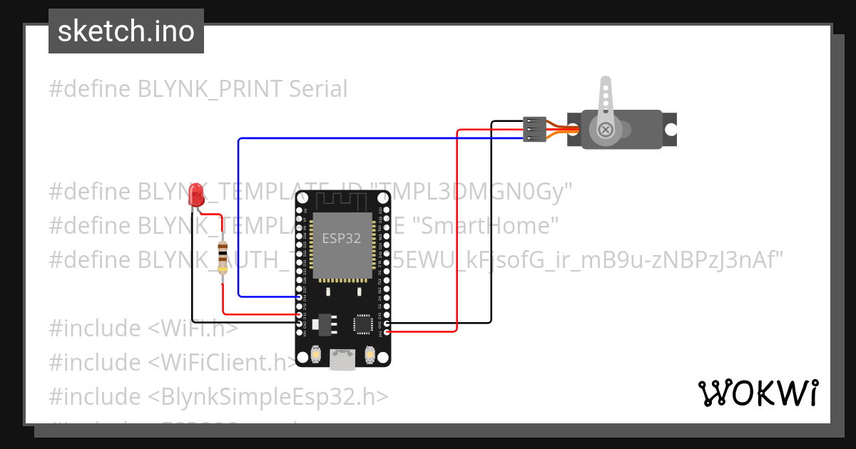 esp32 Blynk - Wokwi ESP32, STM32, Arduino Simulator