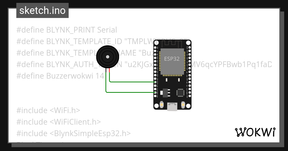 IoT Buzzer - Wokwi ESP32, STM32, Arduino Simulator