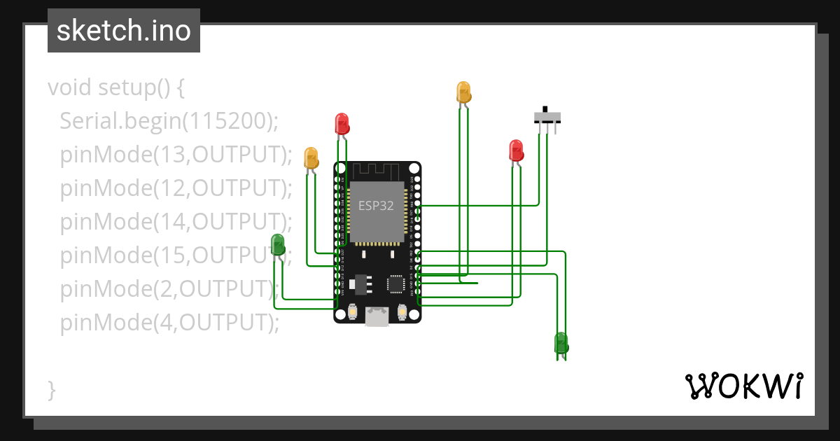 traffic - Wokwi ESP32, STM32, Arduino Simulator