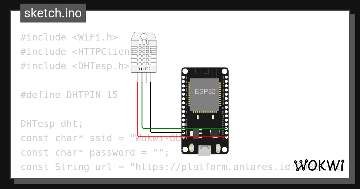 Kirim Data Ke Antares Wokwi Esp32 Stm32 Arduino Simulator