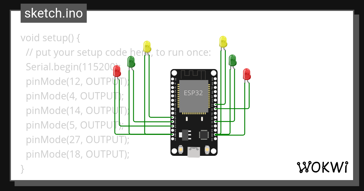 light - Wokwi ESP32, STM32, Arduino Simulator