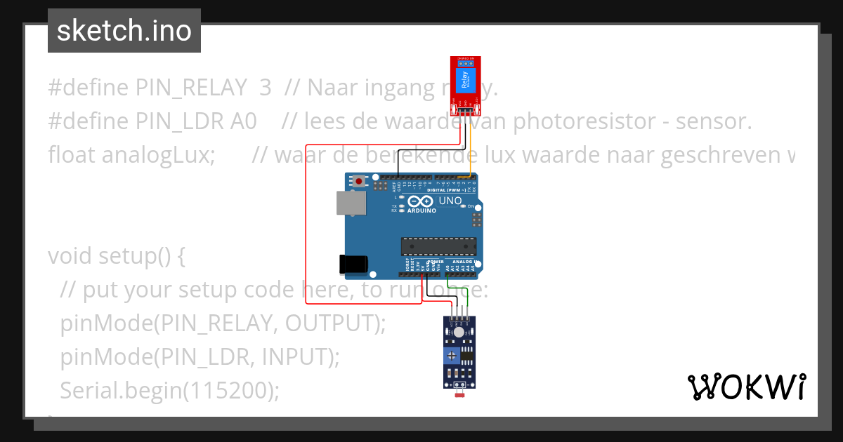 RELAY - Lux - Wokwi ESP32, STM32, Arduino Simulator