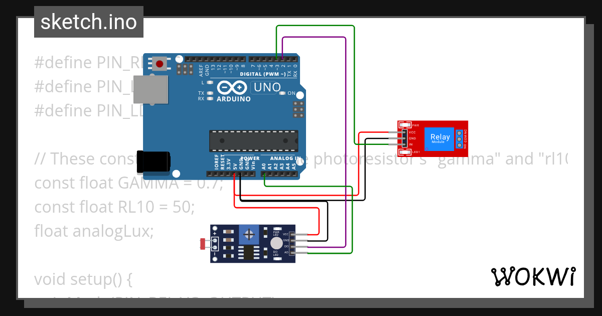 relais_simple met functie - Wokwi ESP32, STM32, Arduino Simulator