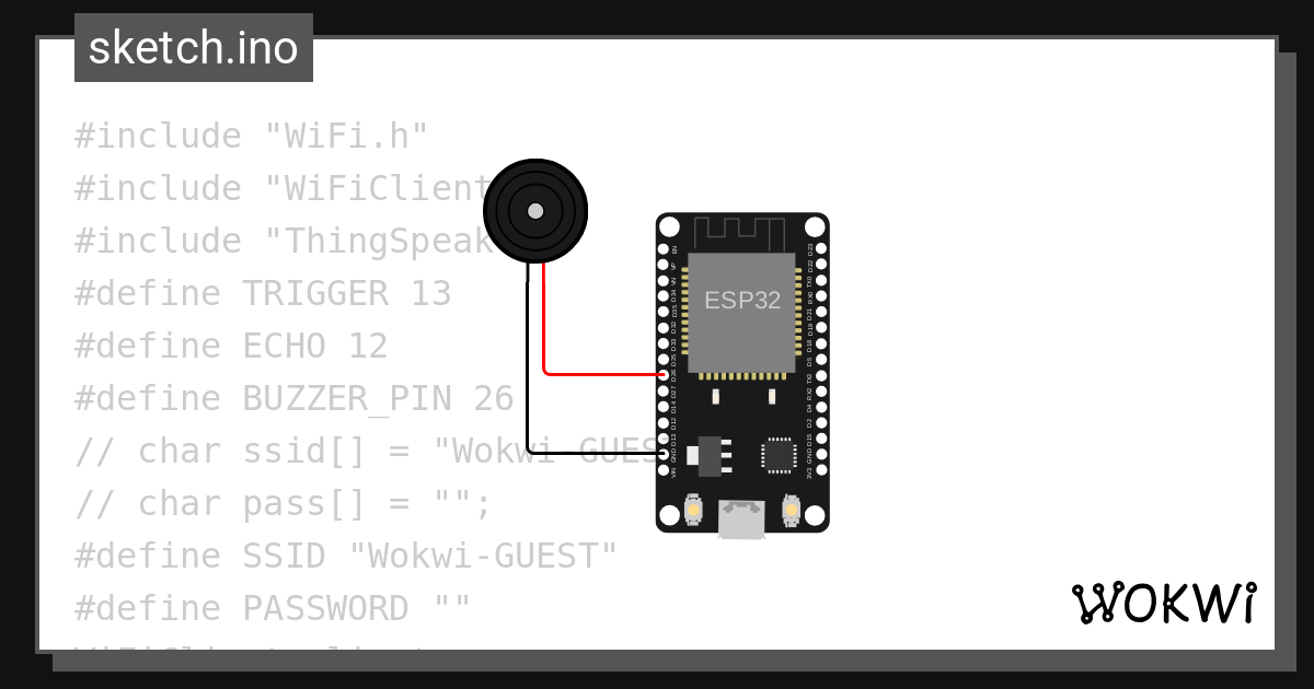 Thingspeak Buzzer Tone Wokwi Esp32 Stm32 Arduino Simulator