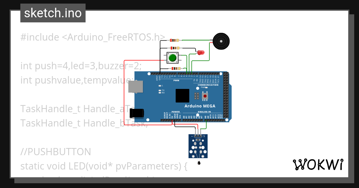 Pushbutton Wokwi Esp32 Stm32 Arduino Simulator