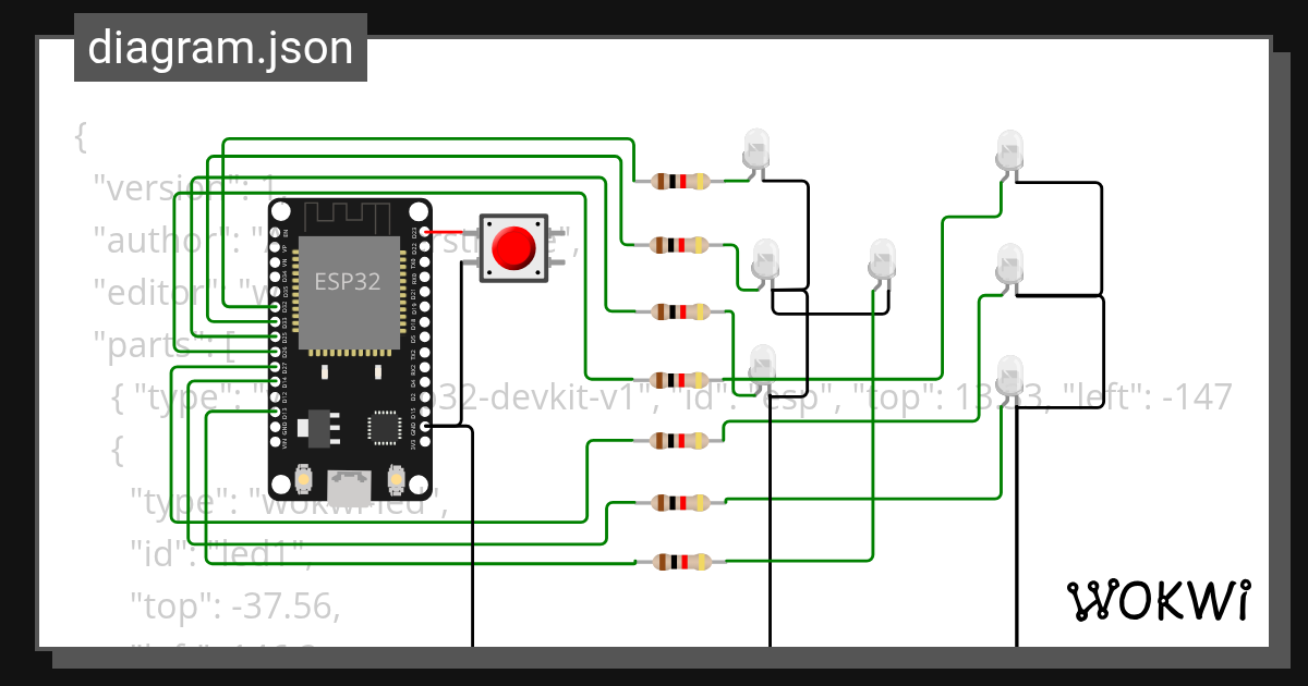 dobbelsteen - Wokwi ESP32, STM32, Arduino Simulator
