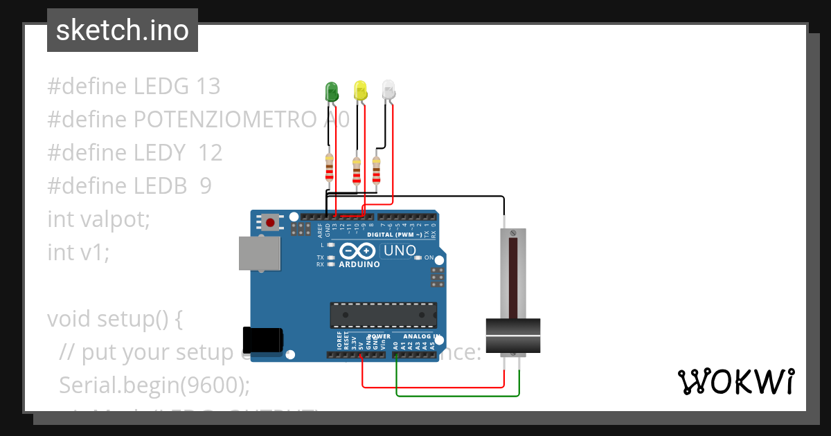 01,03,2023 Di Legami Esercizio 5 - Wokwi ESP32, STM32, Arduino Simulator