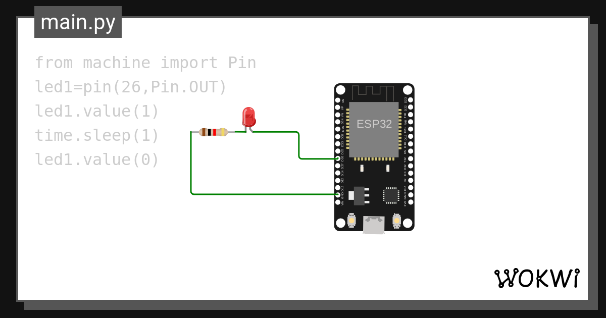 闪烁led Wokwi Esp32 Stm32 Arduino Simulator 4455