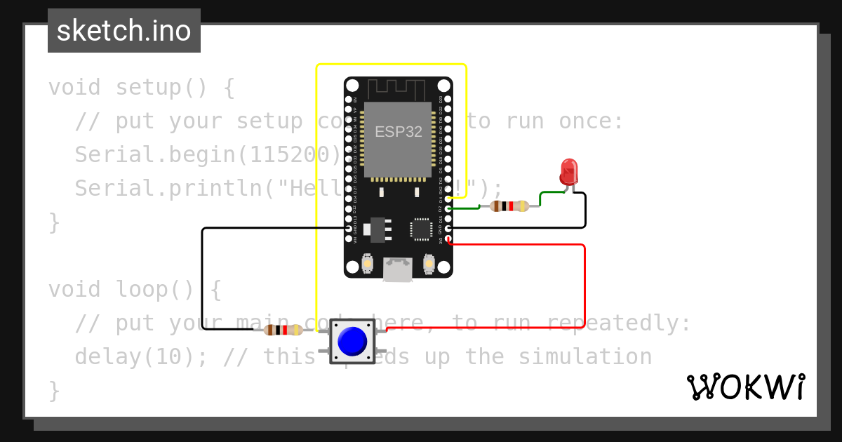 Boton Pulsador Practica 10 Wokwi Esp32 Stm32 Arduino Simulator 2114